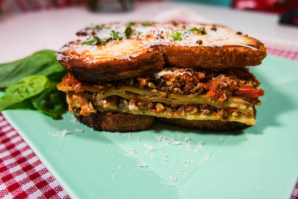 The Lasagna Sandwich: A Carb Within a Carb – BloodFeast